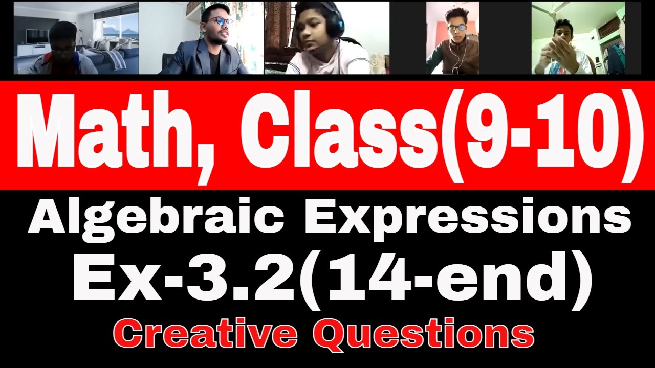Class 9-10 Math Chapter 3.2 | Algebraic Expressions | SSC Math Chapter ...