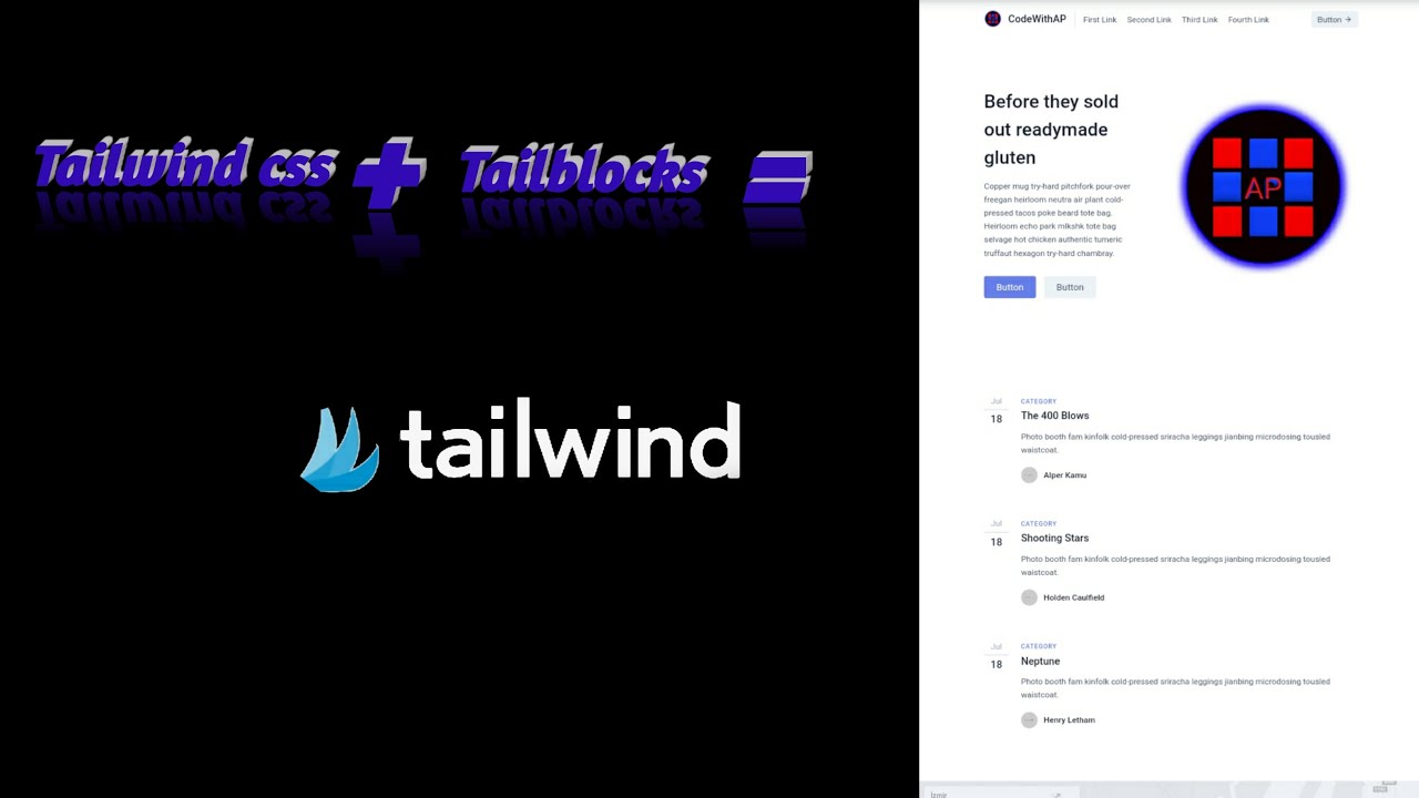 Make a website in 10 minutes using tailwind CSS and Tailblock ...