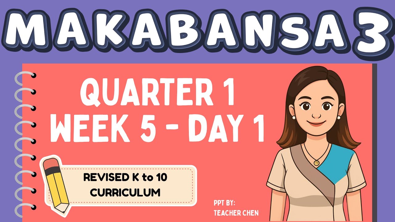 GRADE 3 MAKABANSA QUARTER 1 WEEK 5 DAY 1 Revised K to 10 Curriculum ...