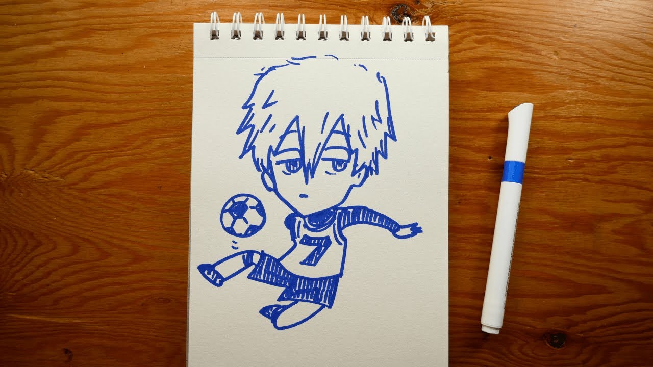How to Draw Nagi⚽ in 5 minutes! Easy Step by Step [ASMR] - YouTube