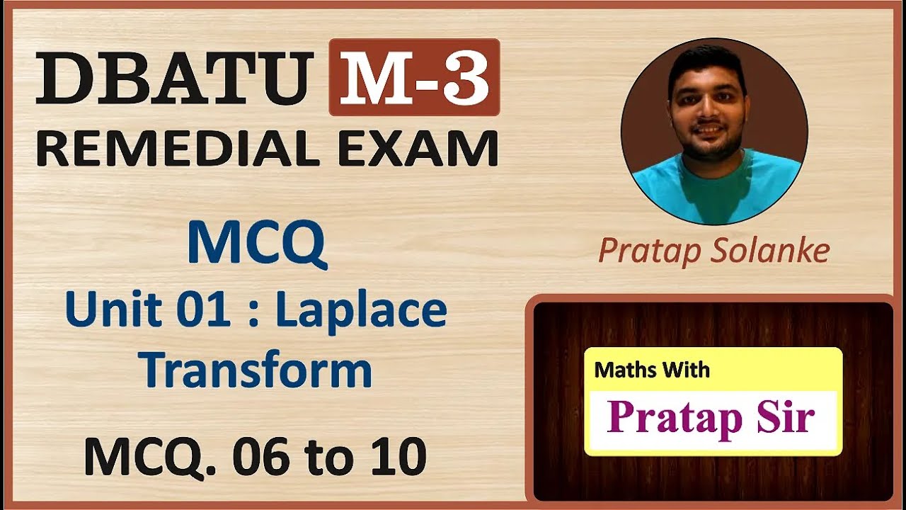 Dbatu M3 MCQ Practice for Remedial Exam (Lecture 02) - YouTube