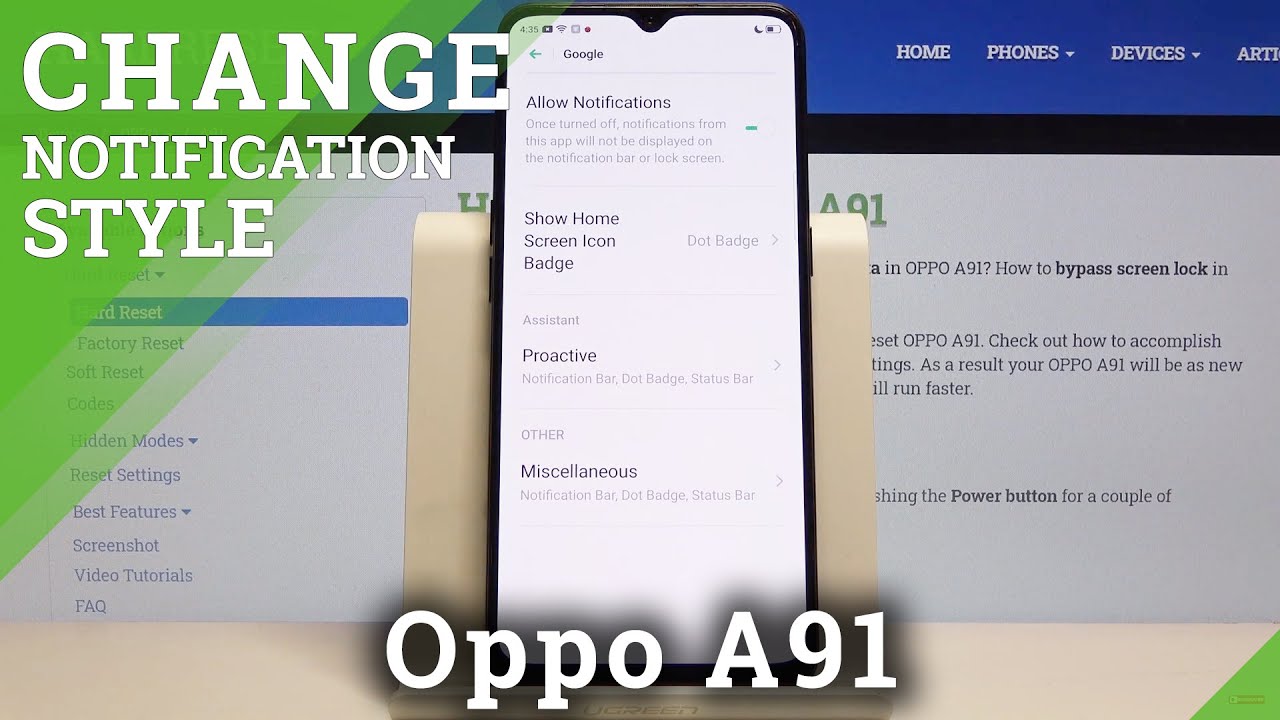How to Enter Notification Settings in OPPO A91 – Find Notification ...