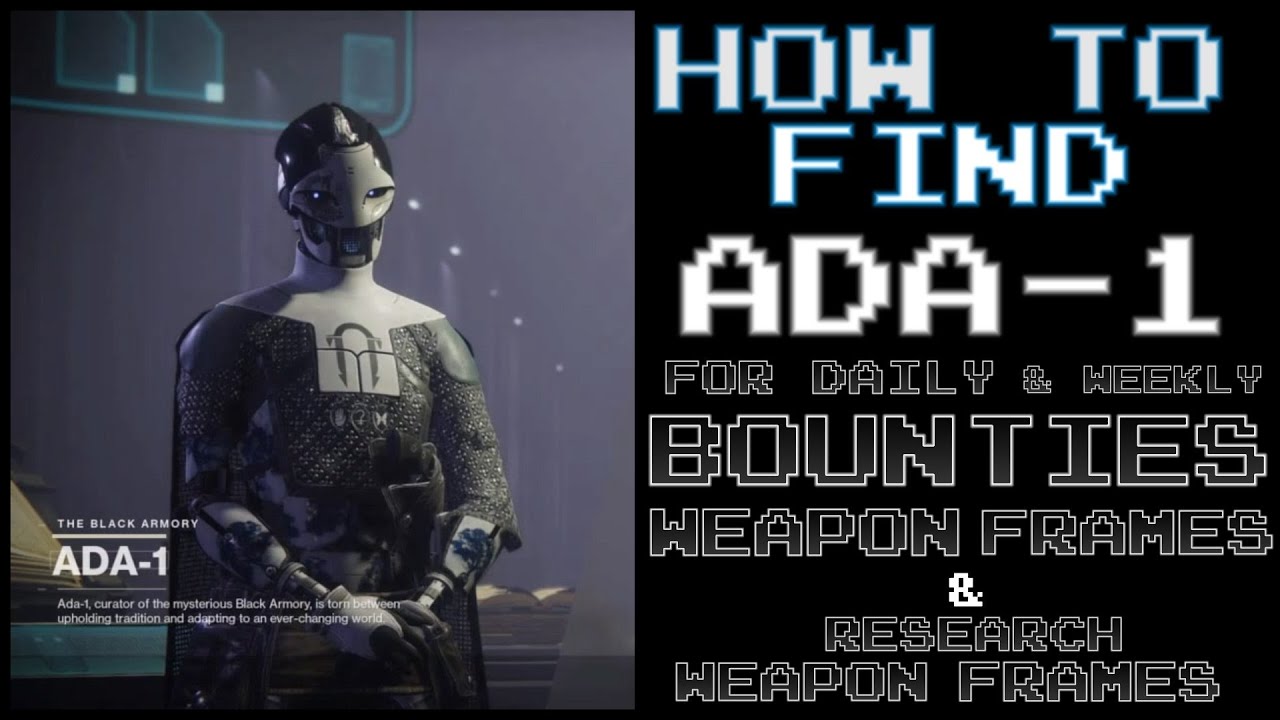 HOW TO FIND ADA-1 - Destiny 2 2020 - YouTube
