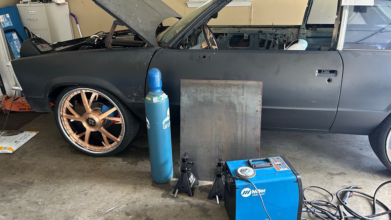 Gettin parts together for frame notch on a G-Body - YouTube