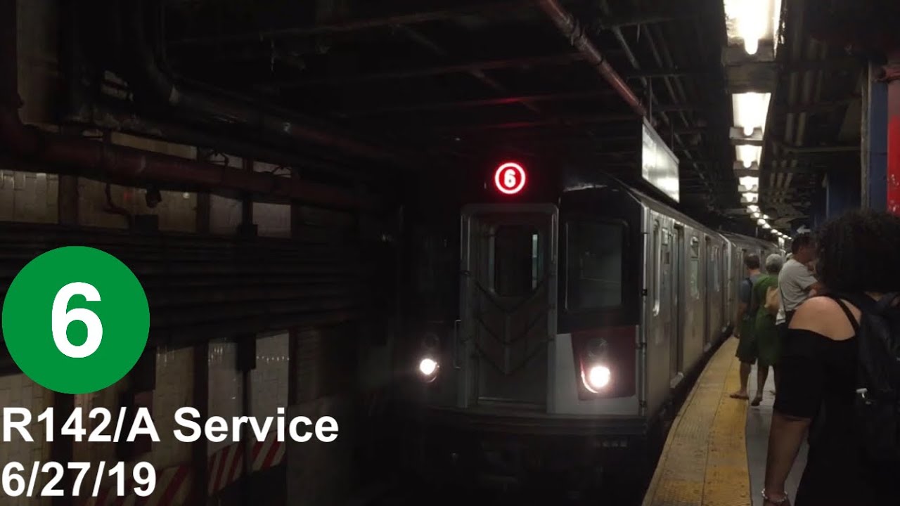 NYC Subway: IRT R142/A (6) Train Action on Lexington Avenue 6/27/19 (HD ...