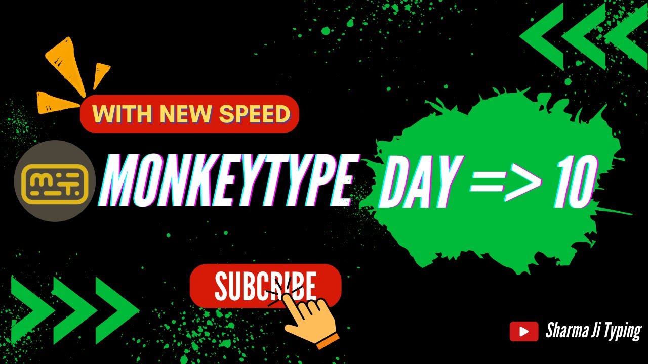 Monkey typing practice | highest speed = 28 WPM | Day = 10/30 | 30 Days ...