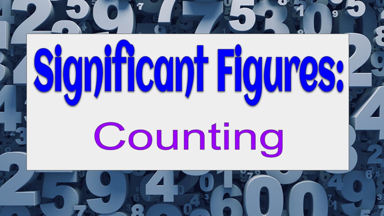 Significant Figures Part 1 Counting - YouTube