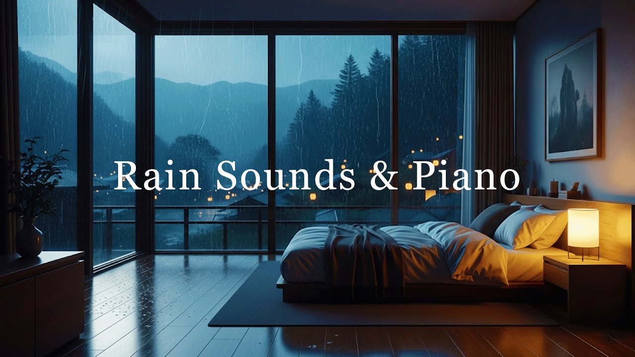 Relaxing Rain Sounds & Piano Music for Deep Sleep, Stress Relief and ...