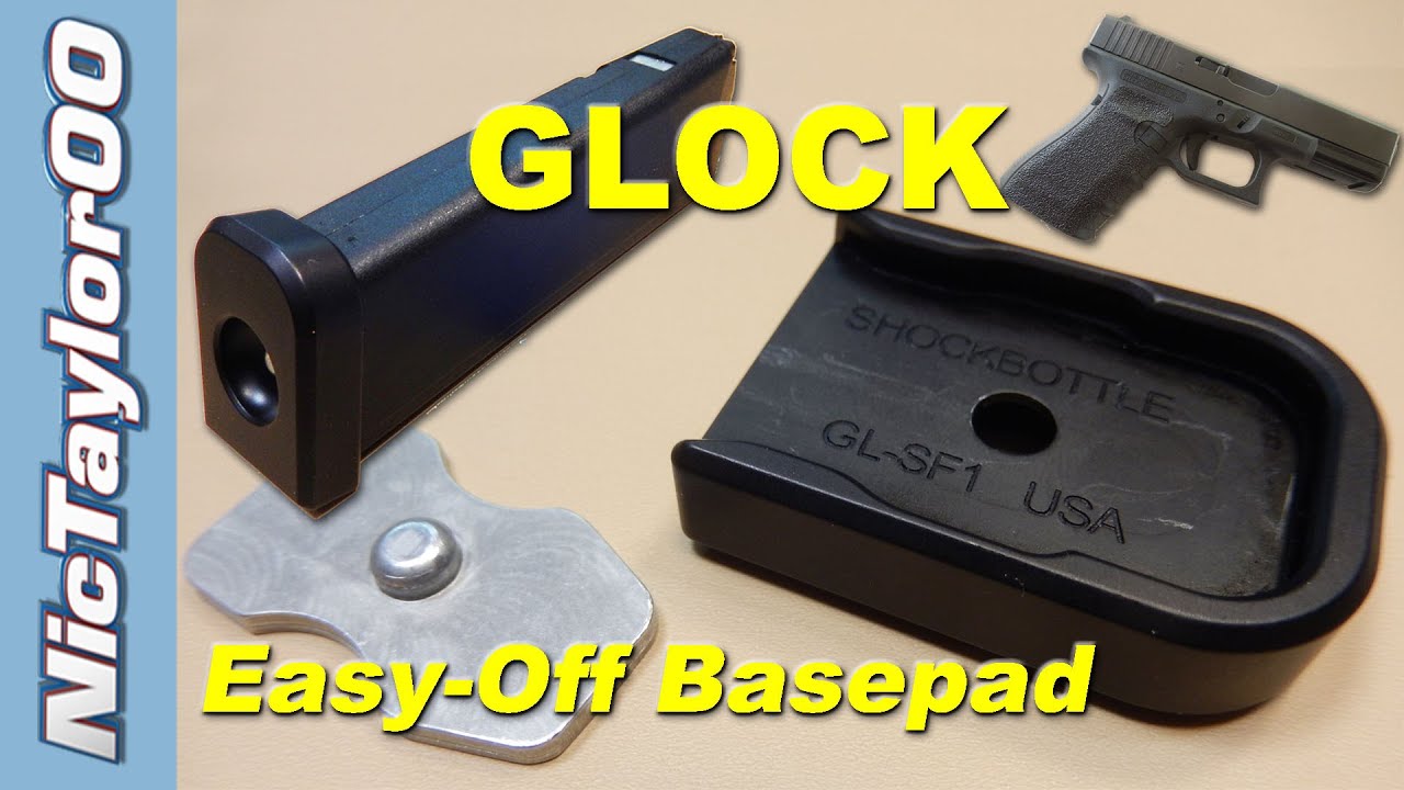 Glock Easy Off Aluminum Extended Basepad - YouTube