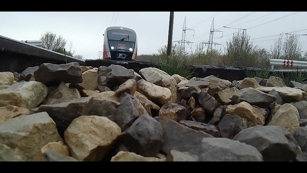 train passing over camera at 60 kmph - YouTube
