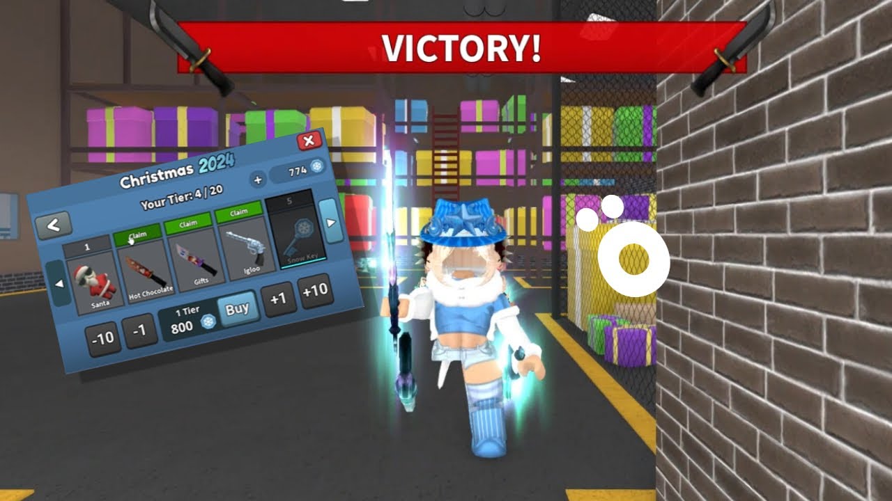 Completing the battle pass! Mm2 gameplay - YouTube