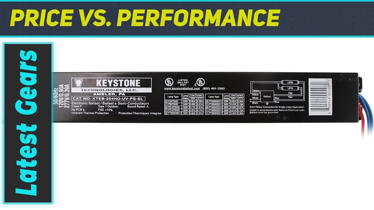 Keystone 00408 KTEB-254HO-UV-PS-SL T5 Fluorescent Ballast: Best ...