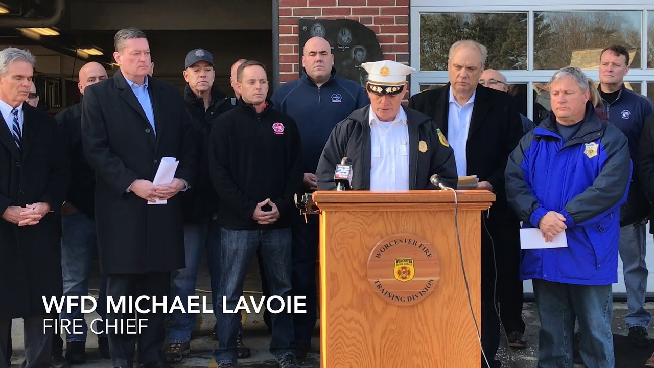 Worcester firefighter rescue efforts - YouTube