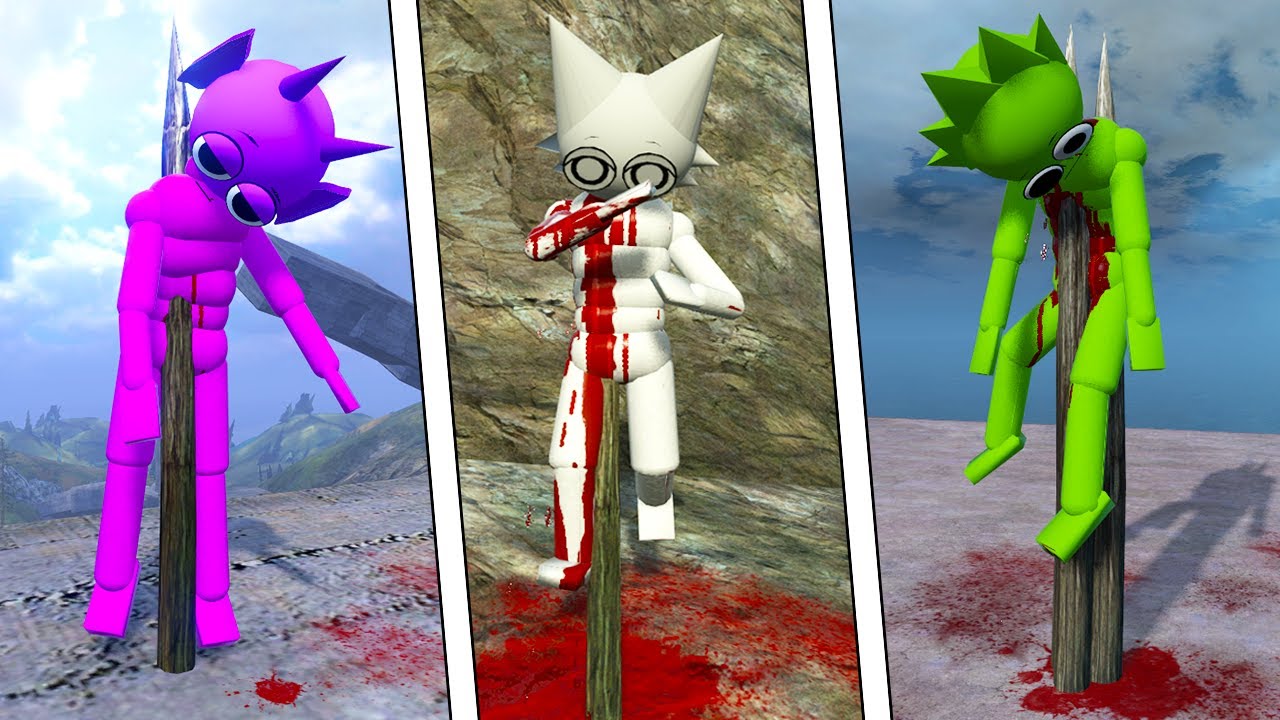 Sprunki NPC Ragdolls VS Spikes | Epic Falls Compilation #9 - YouTube