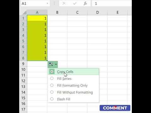 How to use Auto fill options in Excel | Drag And fill options in Excel | #shorts #Excelhurdles ...