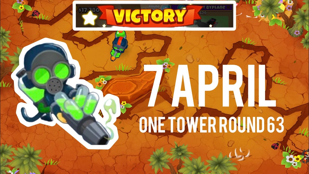 BTD6 advanced challenge (one tower round 63) - YouTube
