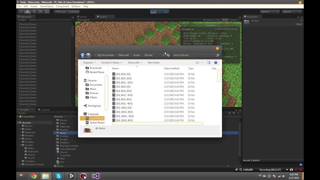 Unity 3D - Minecraft clone tutorial #18 - Guardando o mundo. - YouTube