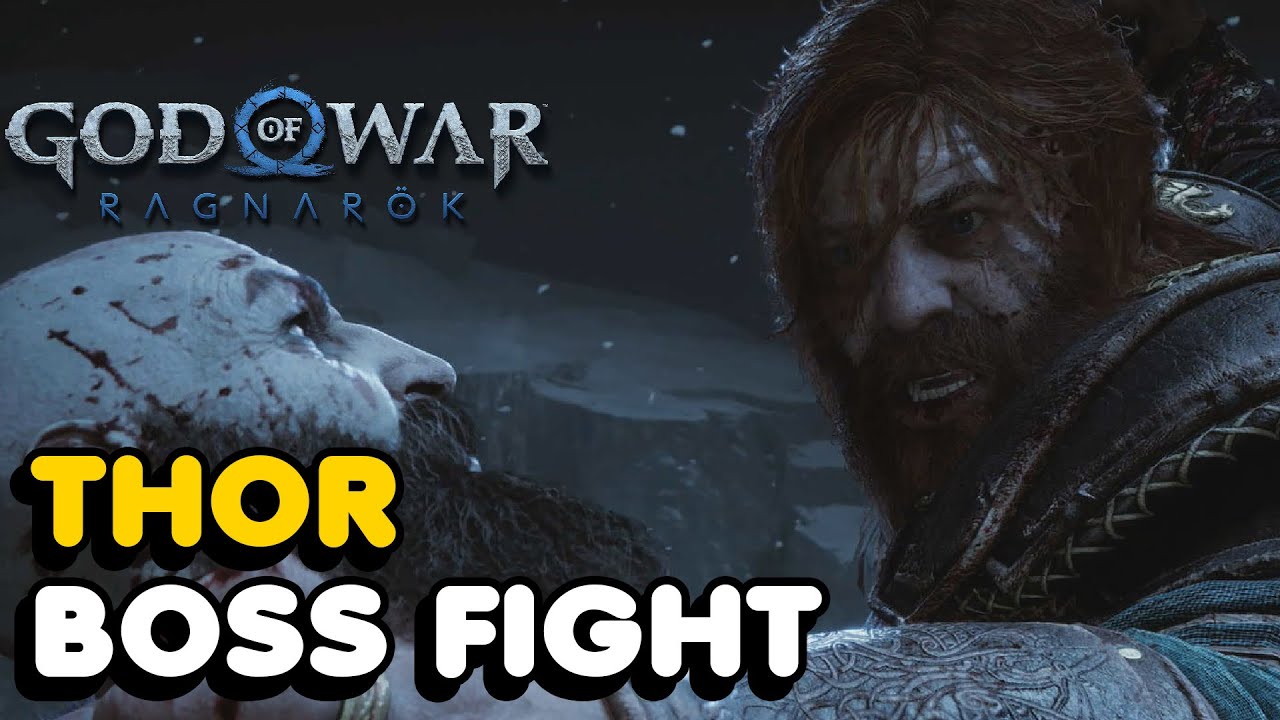 God Of War Ragnarok - Thor Boss Fight - YouTube