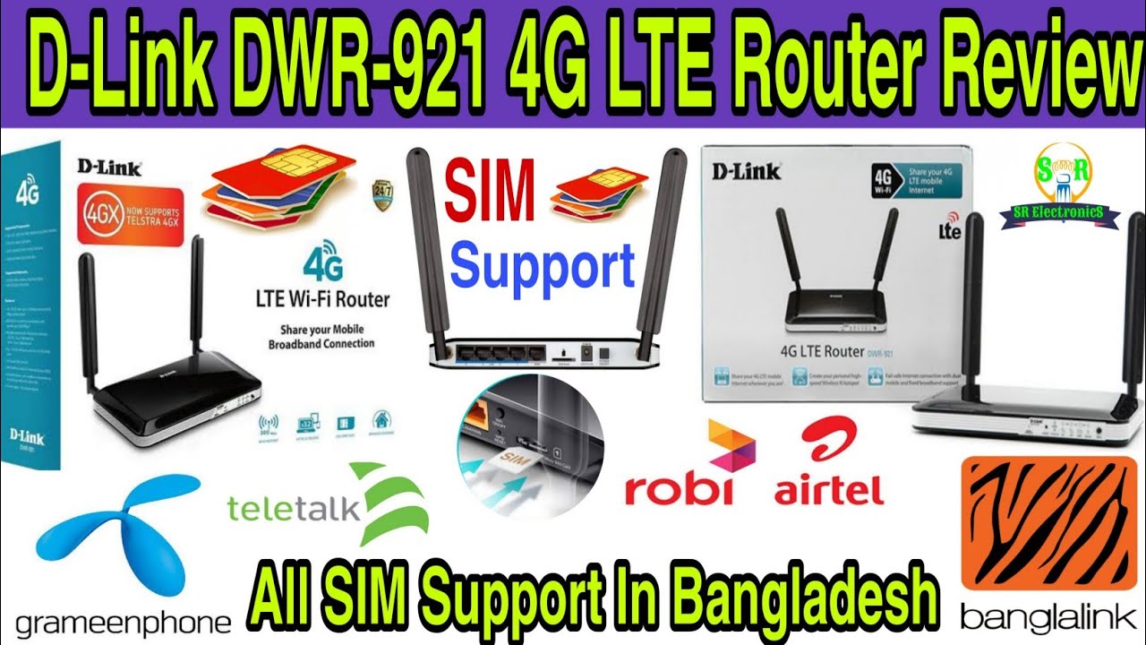 D-Link DWR-921 4G Sim Router Review। D-Link 921 4G Full Bangla Tutorial ...