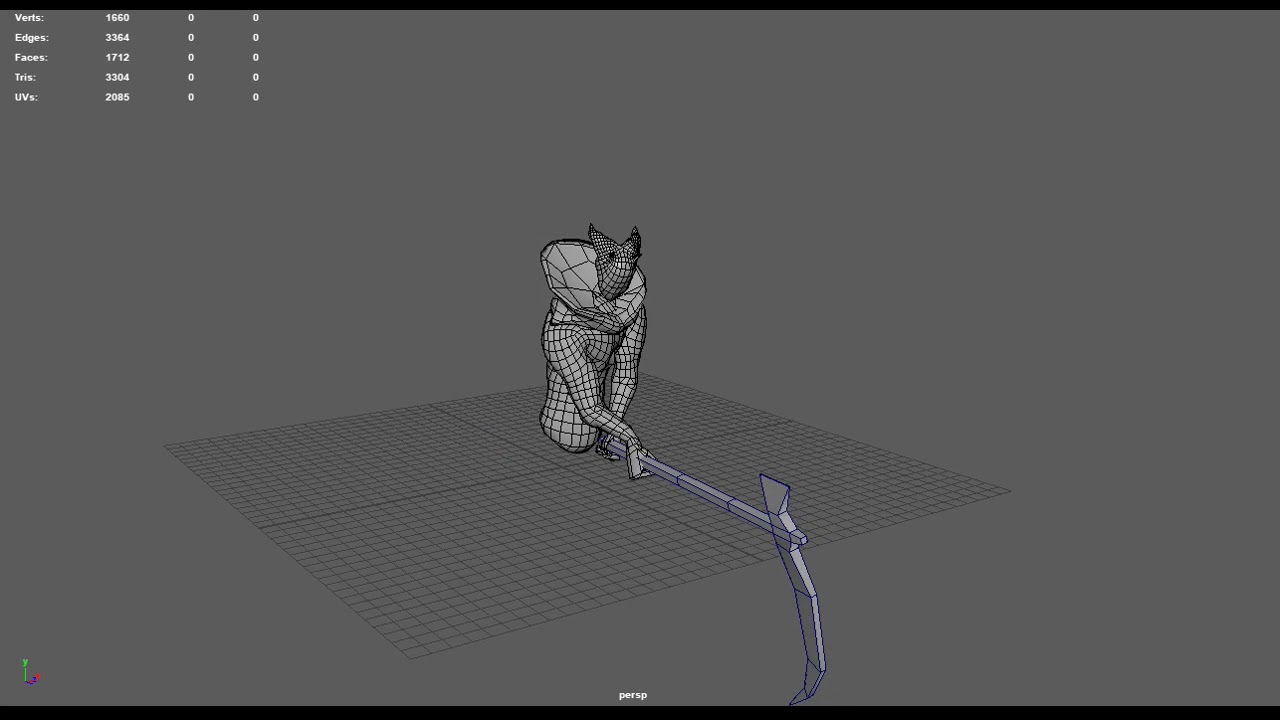 Attack animation R1 - Demon with a scythe - YouTube