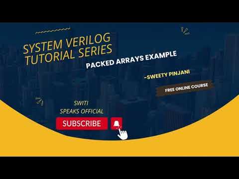 Packed Array Example @SwitiSpeaksOfficial #sv #systemverilog #education #careerdevelopment # ...