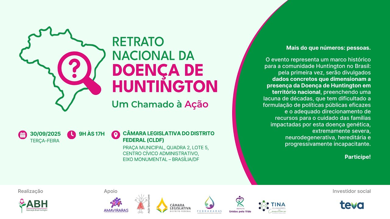 Fórum Retrato Nacional da Doença de Huntington - 30/09/2025 - ABH ...
