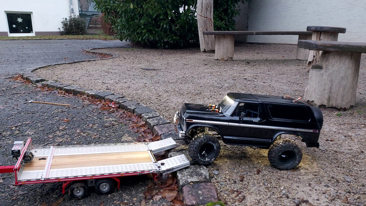 Traxxas trx4 trailer Test - YouTube