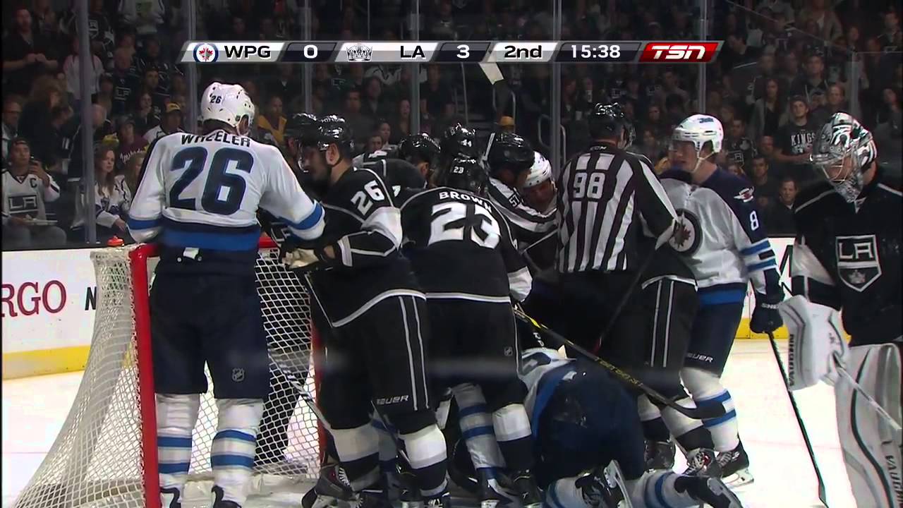 NHL 2014 10 12 Winnipeg Jets vs Los Angeles Kings - YouTube