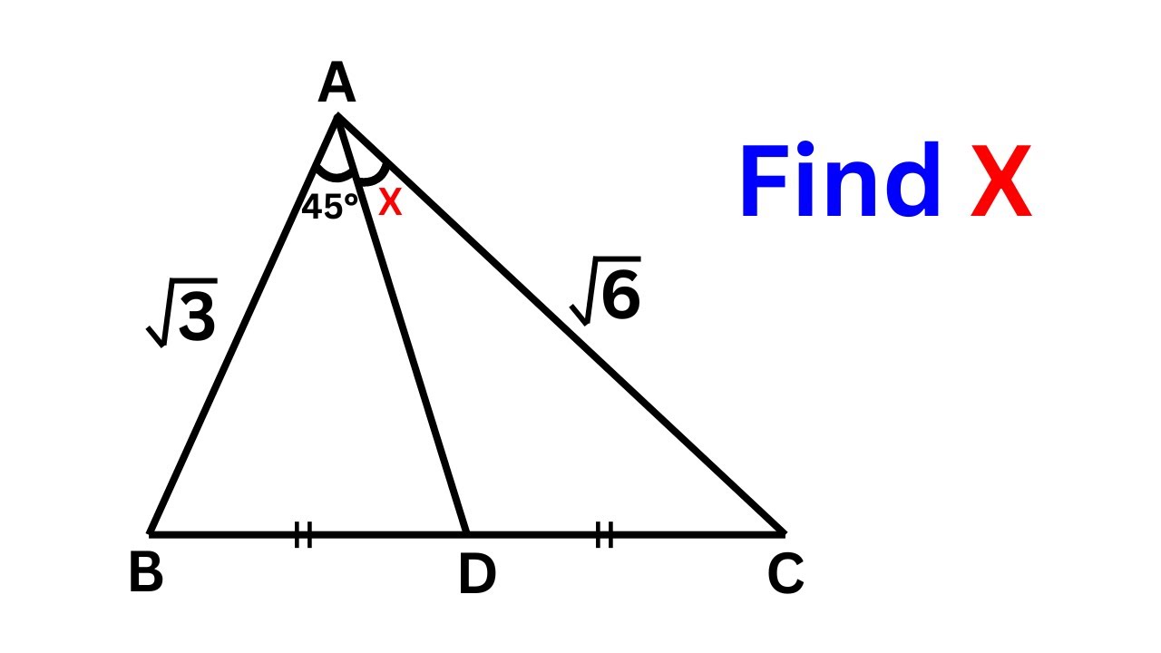 Find the angle X | Geometry Problem | Important Geometry and Algebra ...