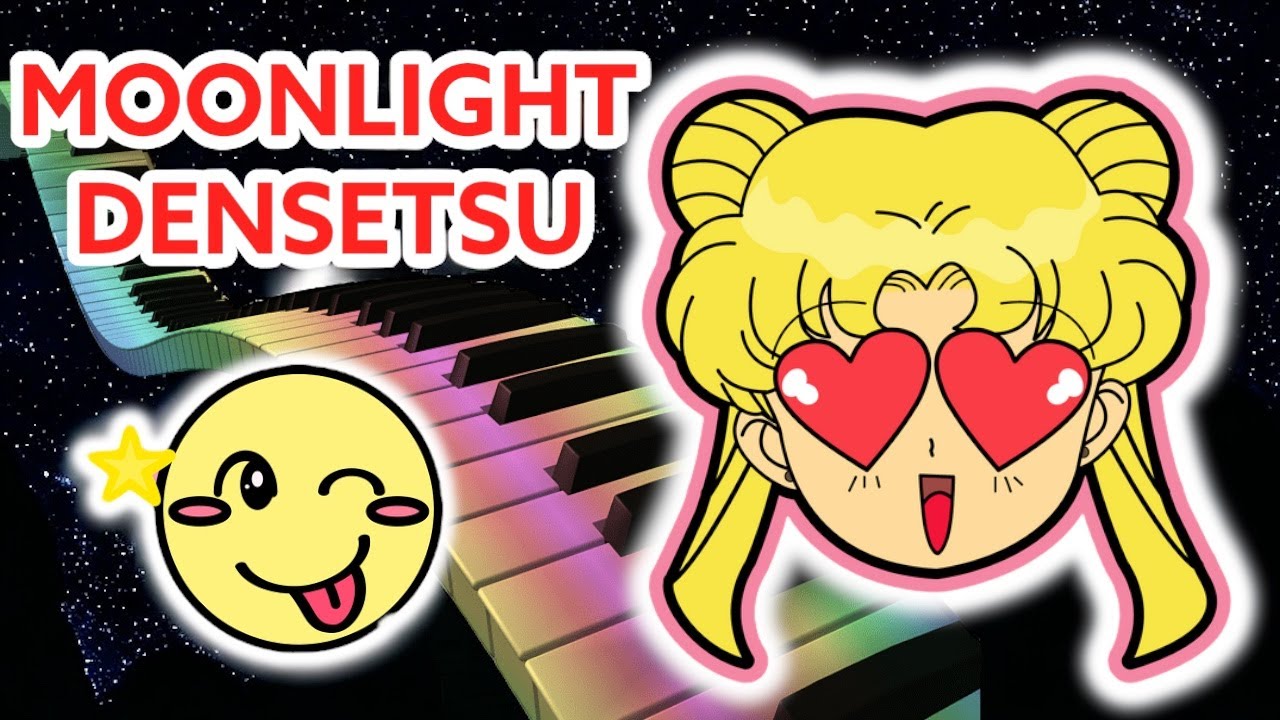 Como TOCAR el PIANO Moonlight Densetsu🌙Sailor Moon 🎹Anime [TUTORIAL ...