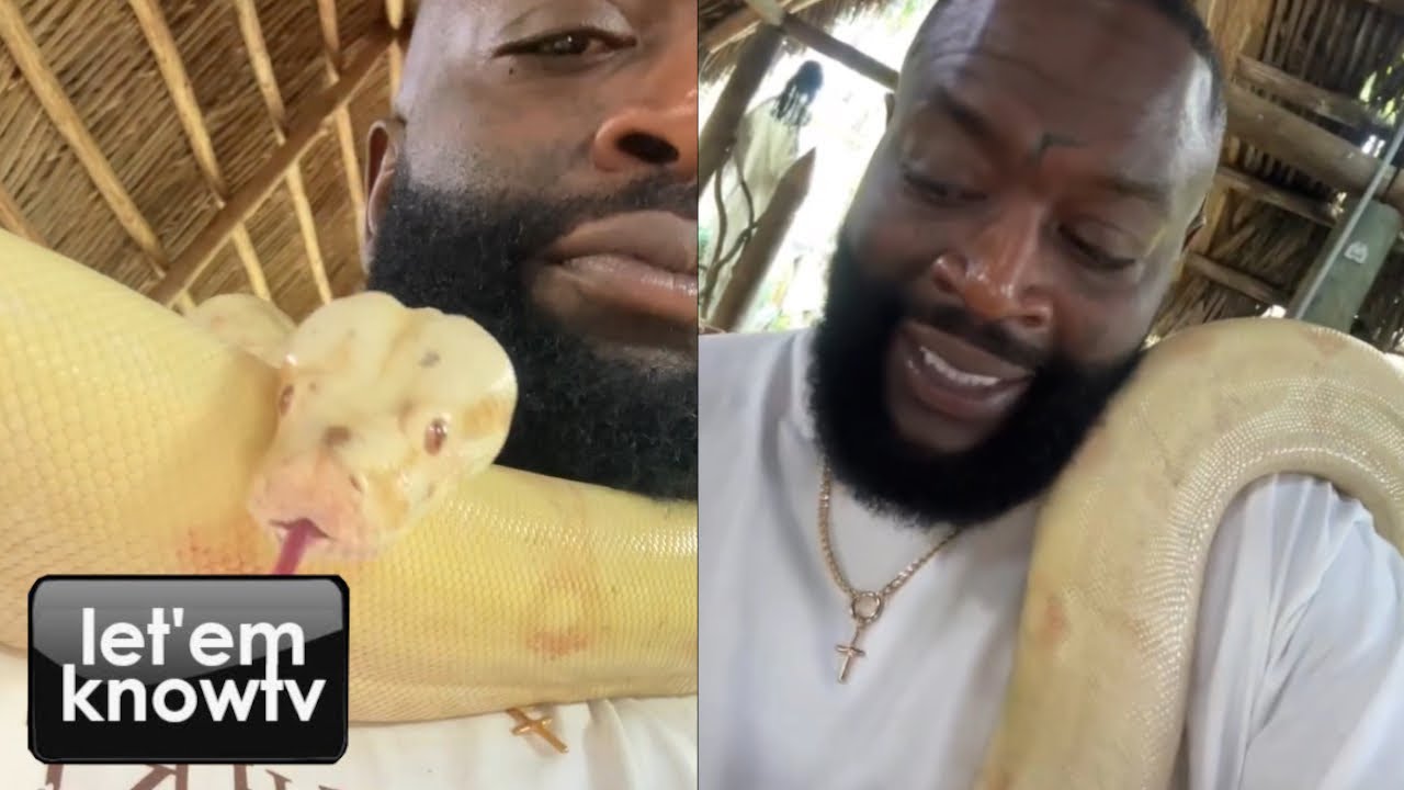 Rick Ross Playing With Snakes At A Zoo, Says He Is The Greatest To Ever ...