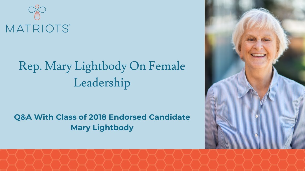 Rep. Mary Lightbody On Female Leadership. - YouTube