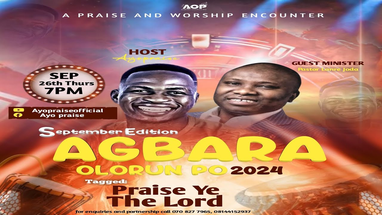 AGBARA OLORUN PO (SEPTEMBER EDITION) - YouTube