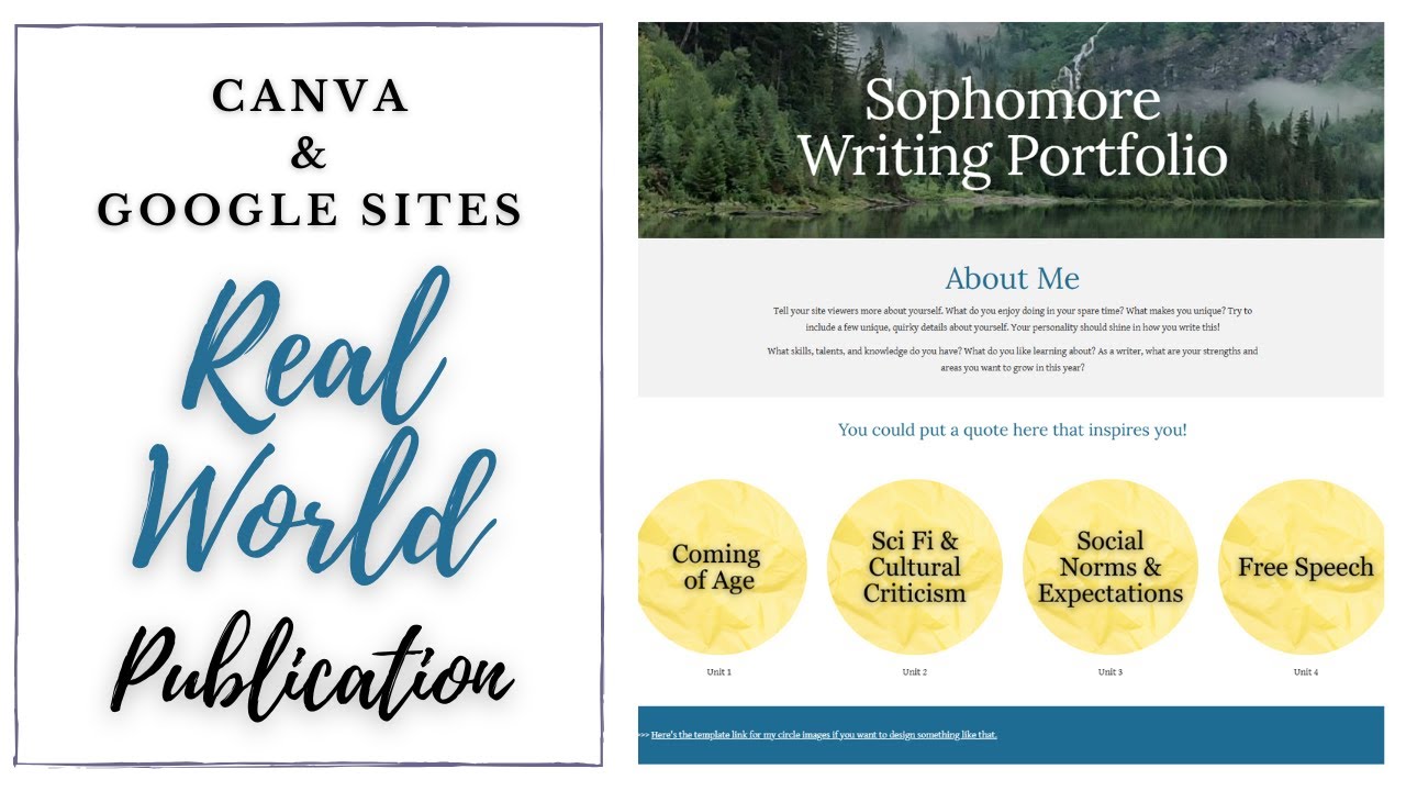 Create Digital Student Writing Portfolios in Google Sites - YouTube