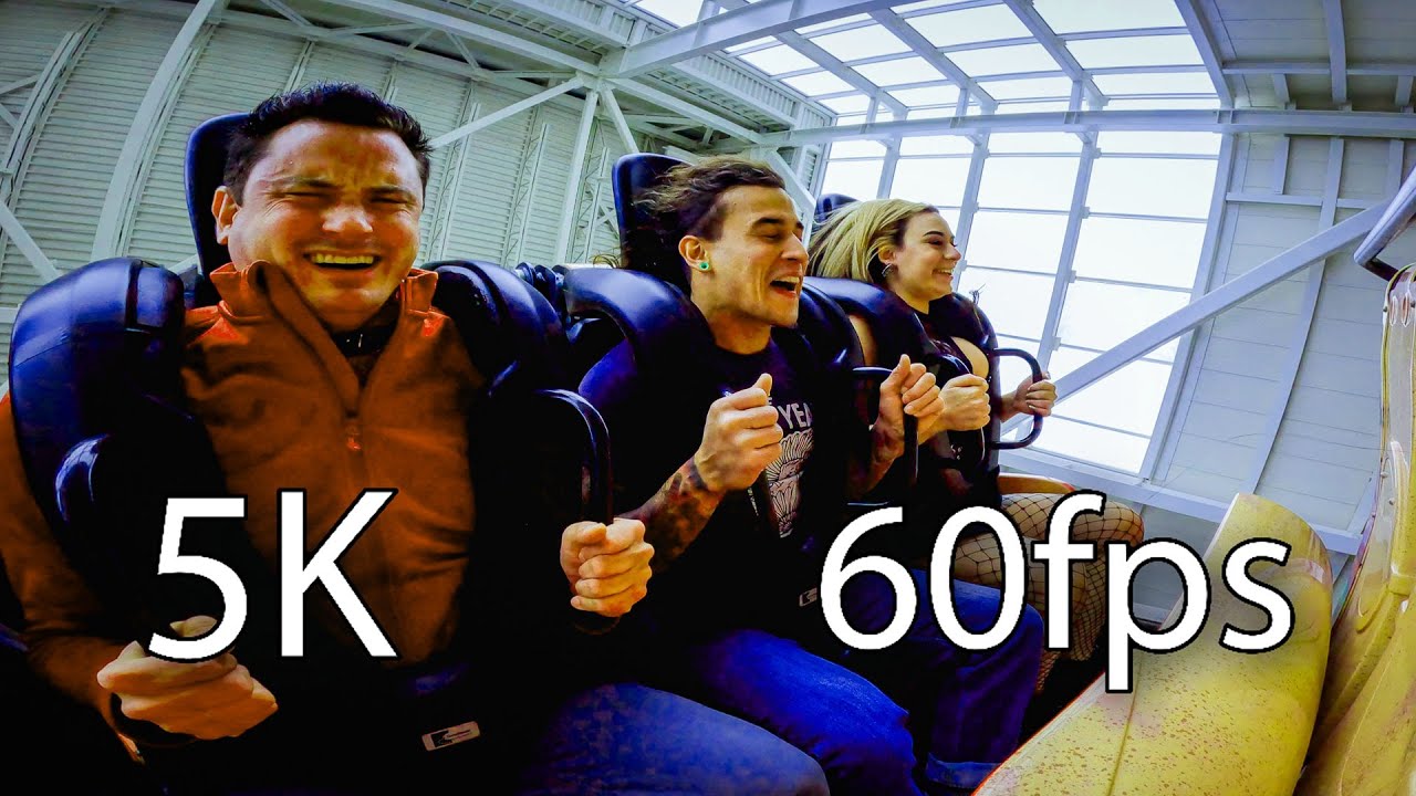 TMNT Shellraiser on-ride reverse ridercam 5K POV @60fps Nickelodeon ...