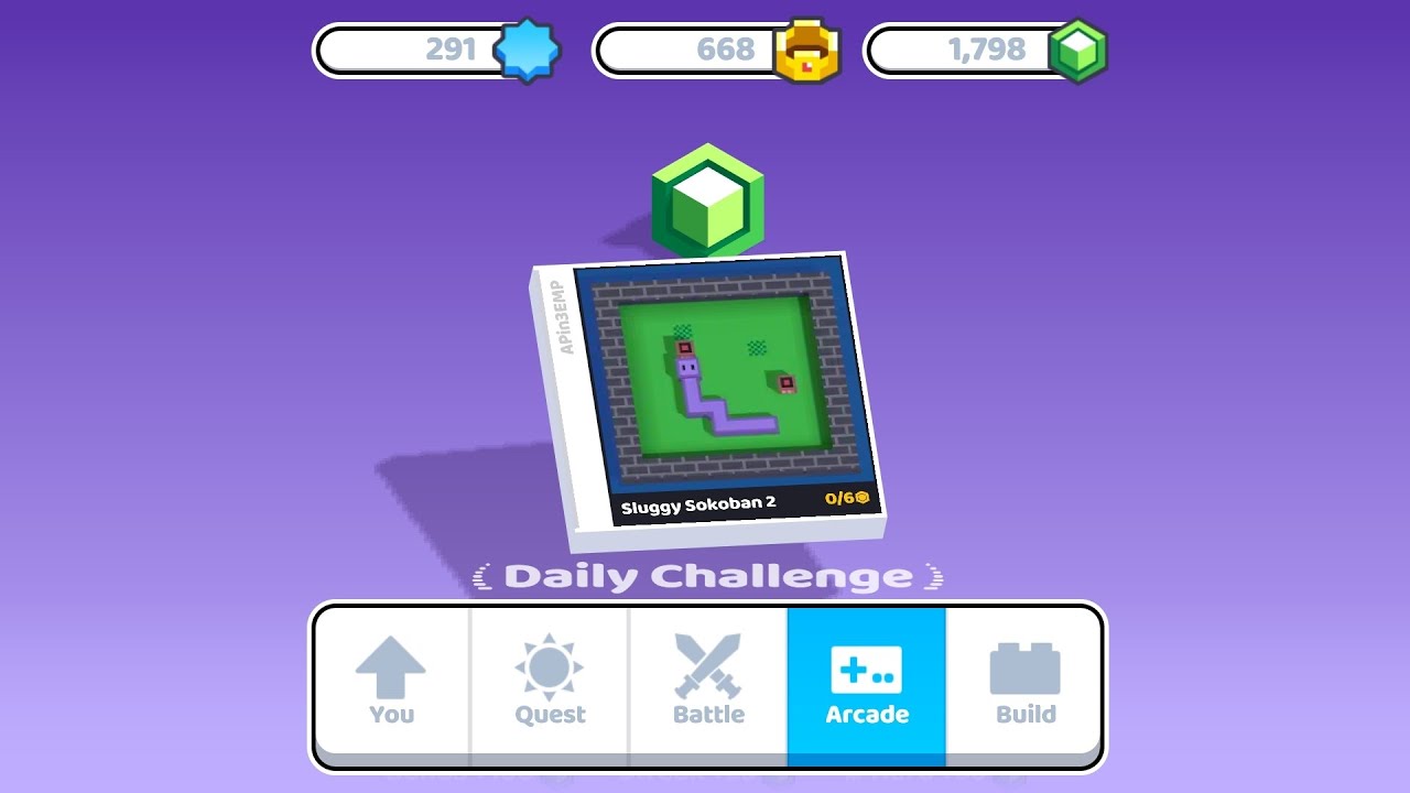 Sluggy Sokoban 2|Daily Challenge 114|Fancade - YouTube