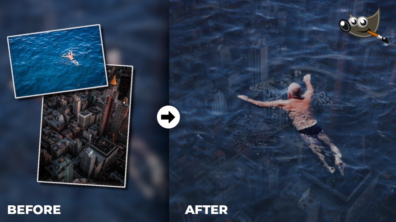 Simple photo manipulation | Gimp Tutorial - YouTube