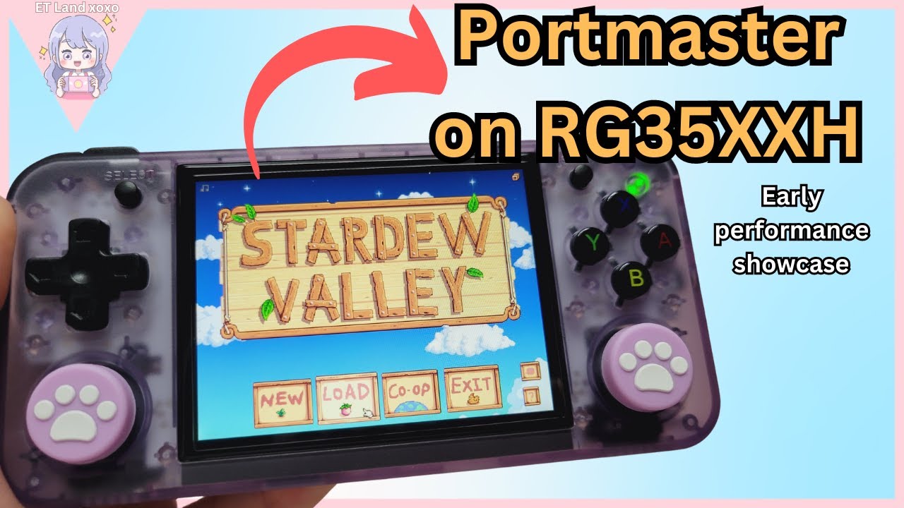 RG35XXH: STARDEW VALLEY gameplay showcase [Knuli alpha build and port master] - YouTube