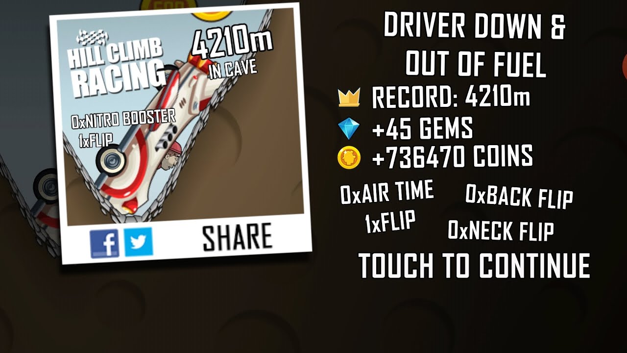 Hill Climb Racing. The Rocket & Cave - 4210m - YouTube
