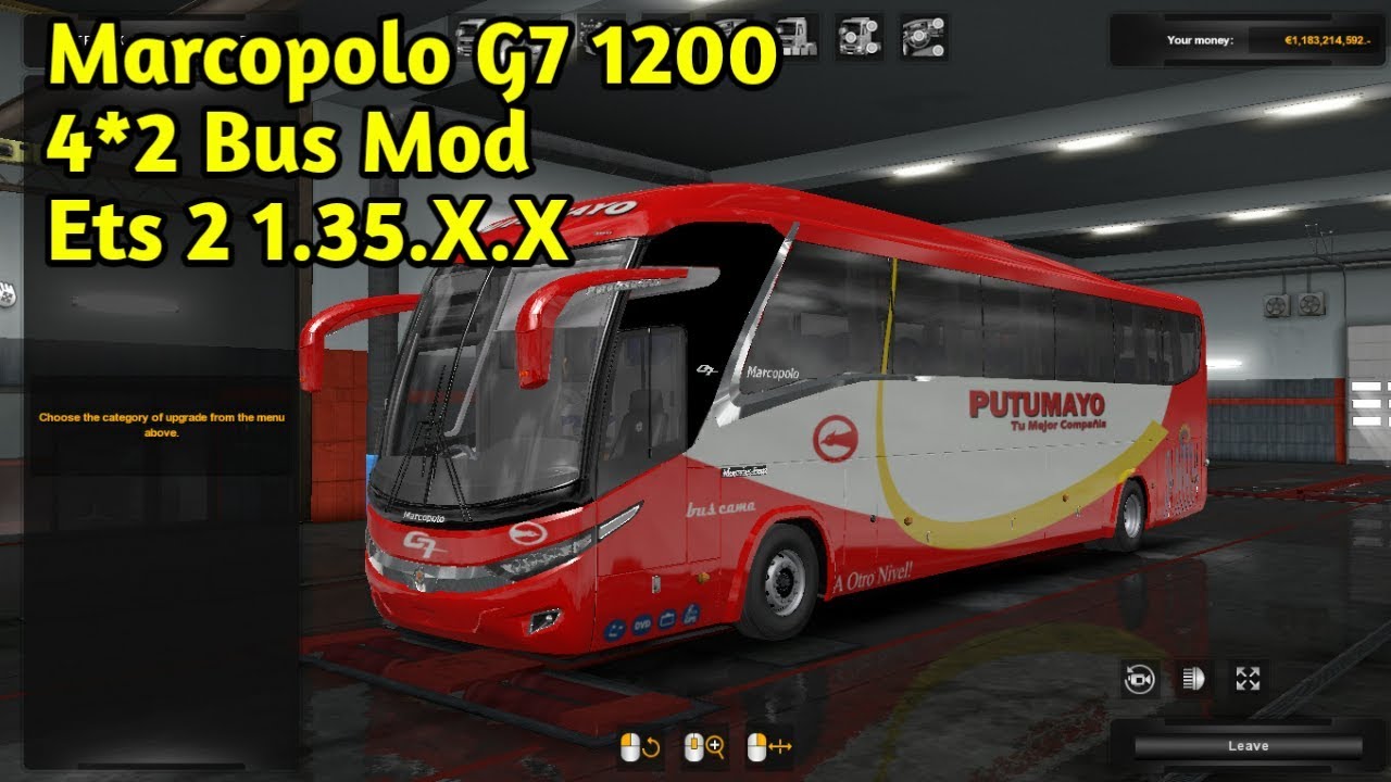 Marcopolo G7 1200 4X2 Bus Mod for ETS 2 1 35 X X - YouTube