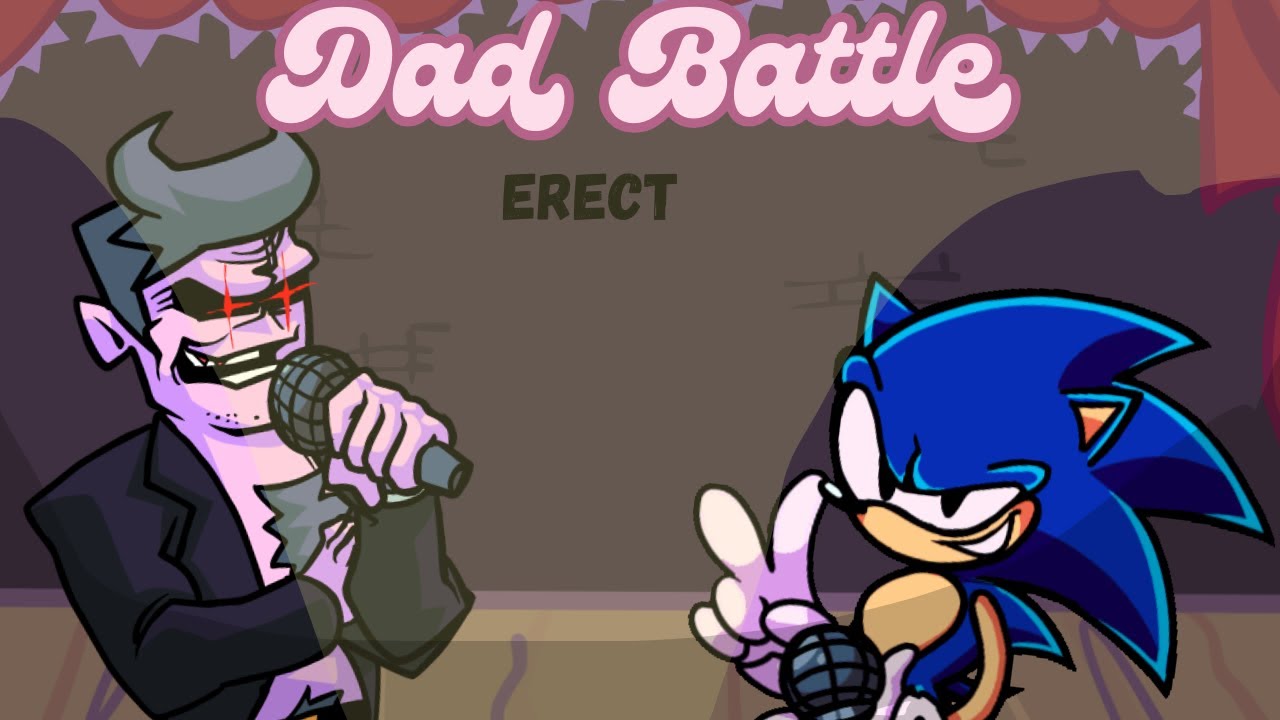 Dad Battle Erect but Sonic Sings It/FNF Covers - YouTube