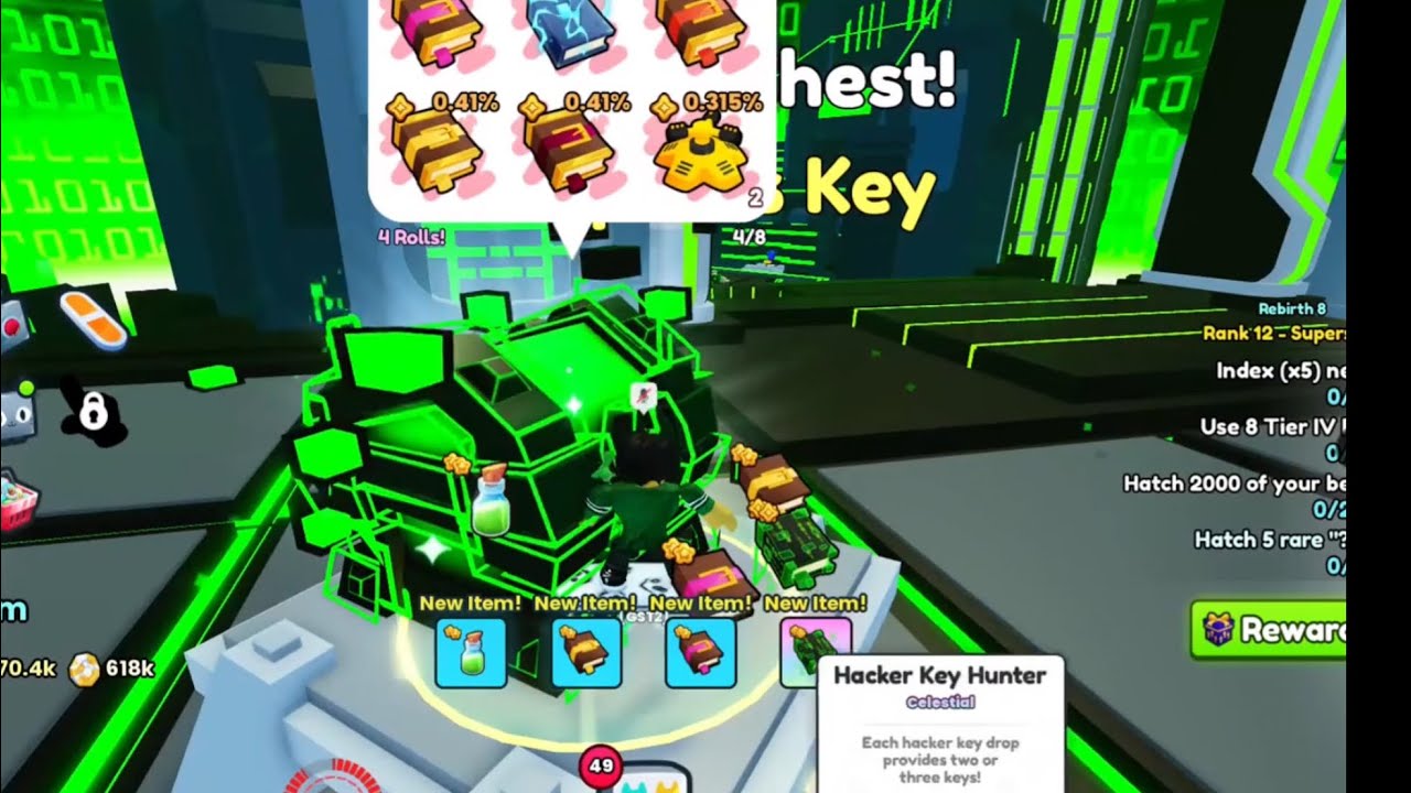 I GOT THE NEW HACKER KEY HUNTER ENCHANT (Pet Simulator 99) - YouTube