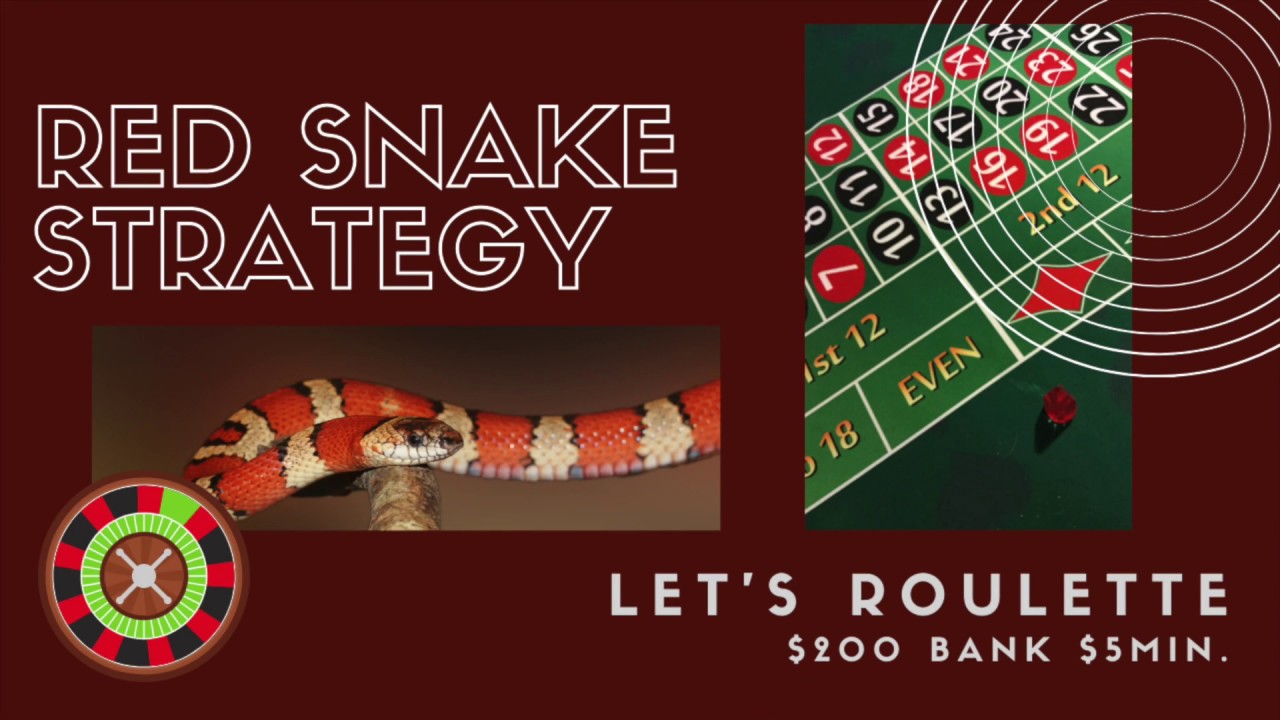 Roulette Strategy : The Red Snake Strategy - YouTube
