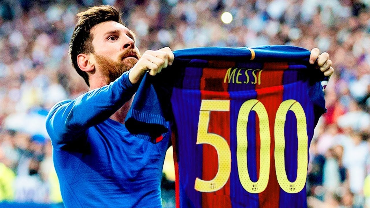Messi all 500 goals for Barcelona - 2004 - 2017 - FULL HD - YouTube