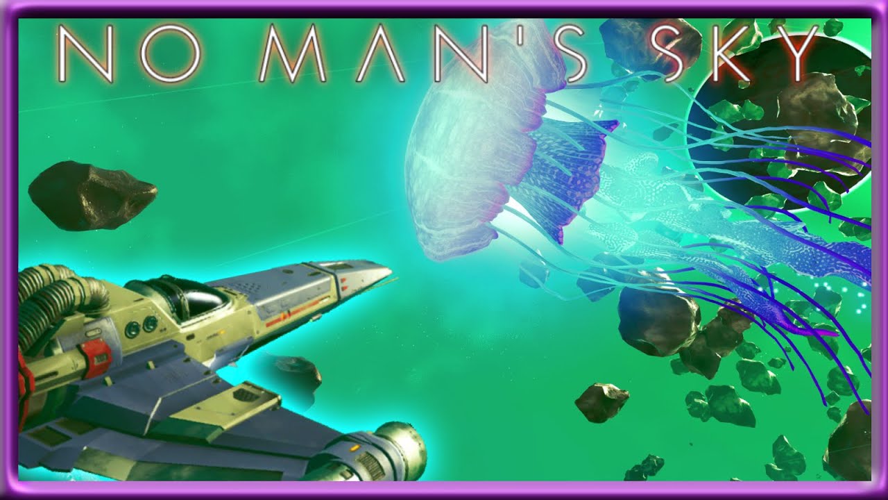 I found a GIANT SPACE JELLYFISH!! || No Mans Sky Survival (part 13 ...
