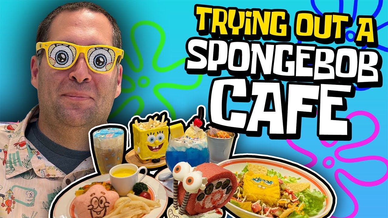 Reviewing Tokyo’s Limited-Time SpongeBob Cafe - Tom’s Tokyo Vlogs - YouTube