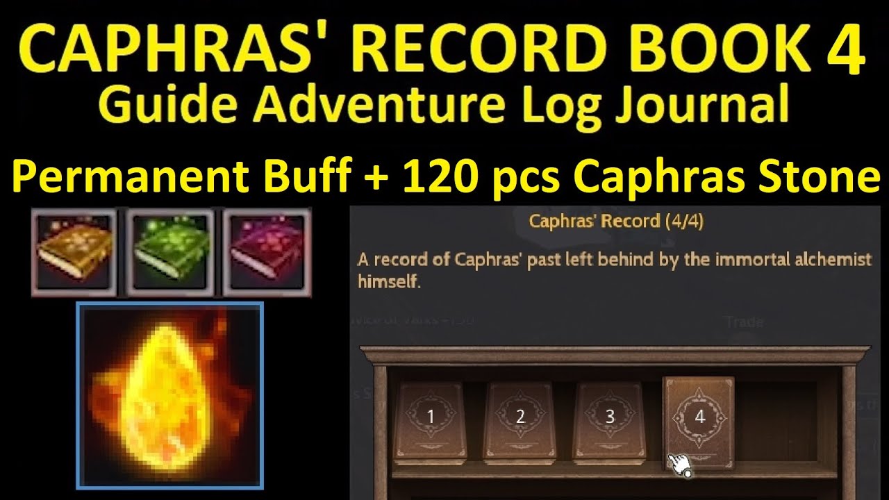 Caphras' Record Volume 4 (Book 5) Guide Adventure Log Crow Merchants ...