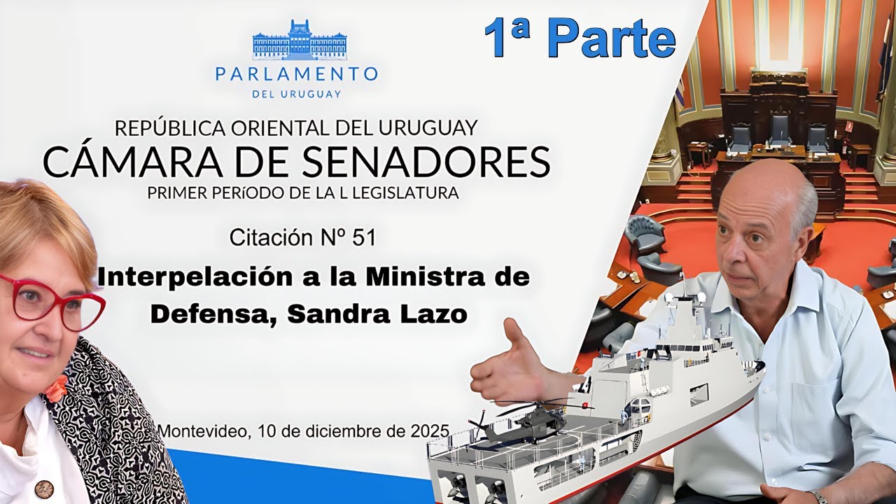 Cámara de Senadores, Interpelación Sandra Lazo - 10 diciembre 2025 - 1ª ...