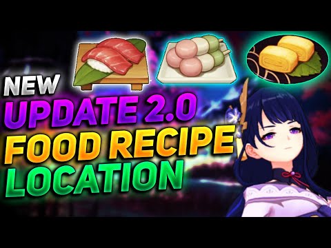 NEW FOOD RECIPE LOCATION IN INAZUMA | Genshin Impact Update V.2.0 - YouTube