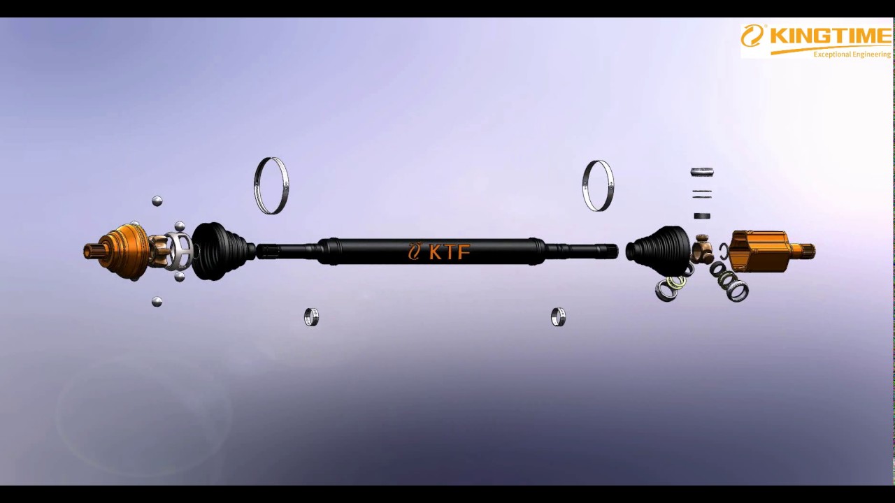 KINGTIME CV AXLE Animation (KTF CV Joint) - YouTube